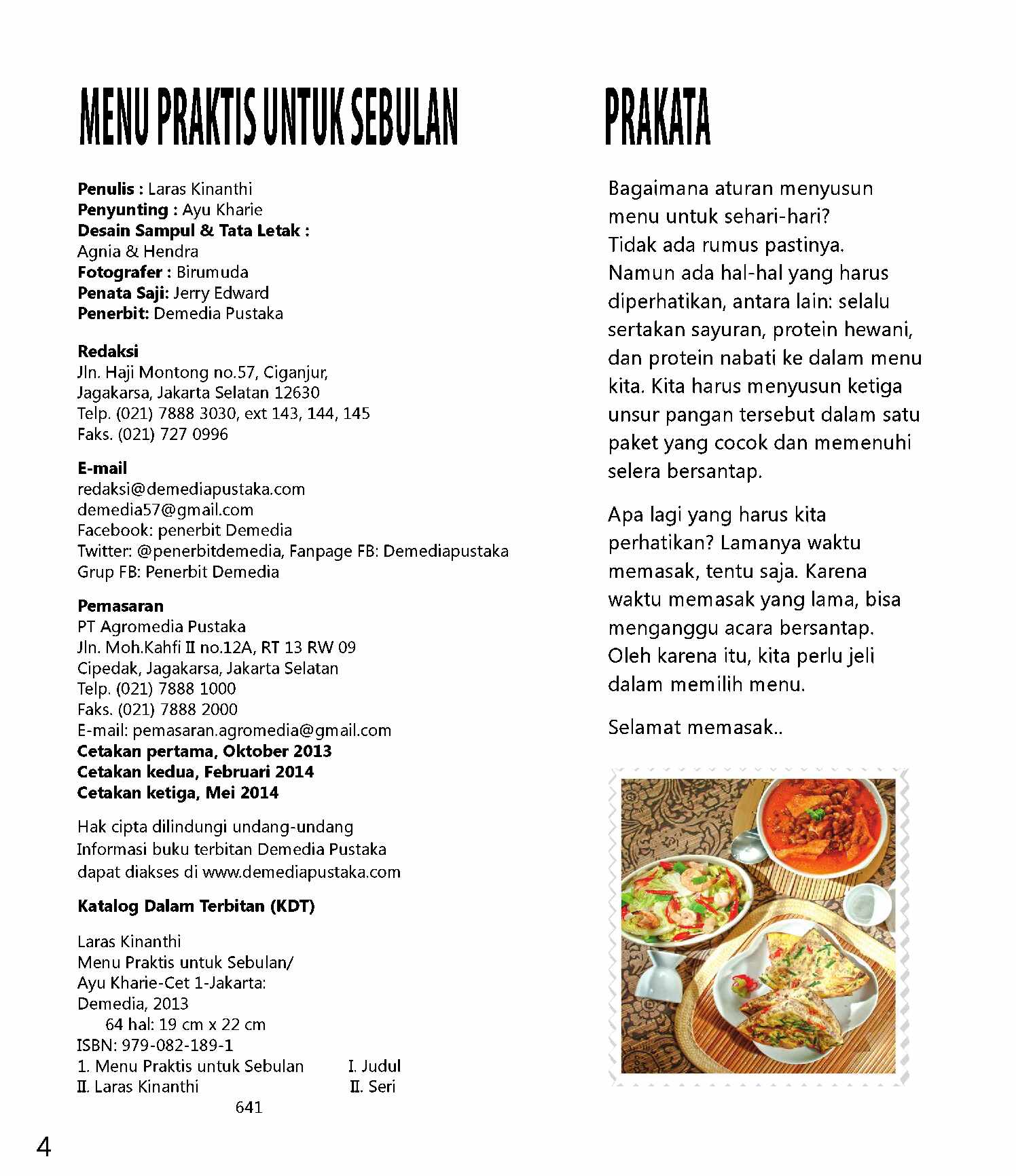 Baca 90 resep masakan menu praktis untuk sebulan gratis !!! | PERPUS
