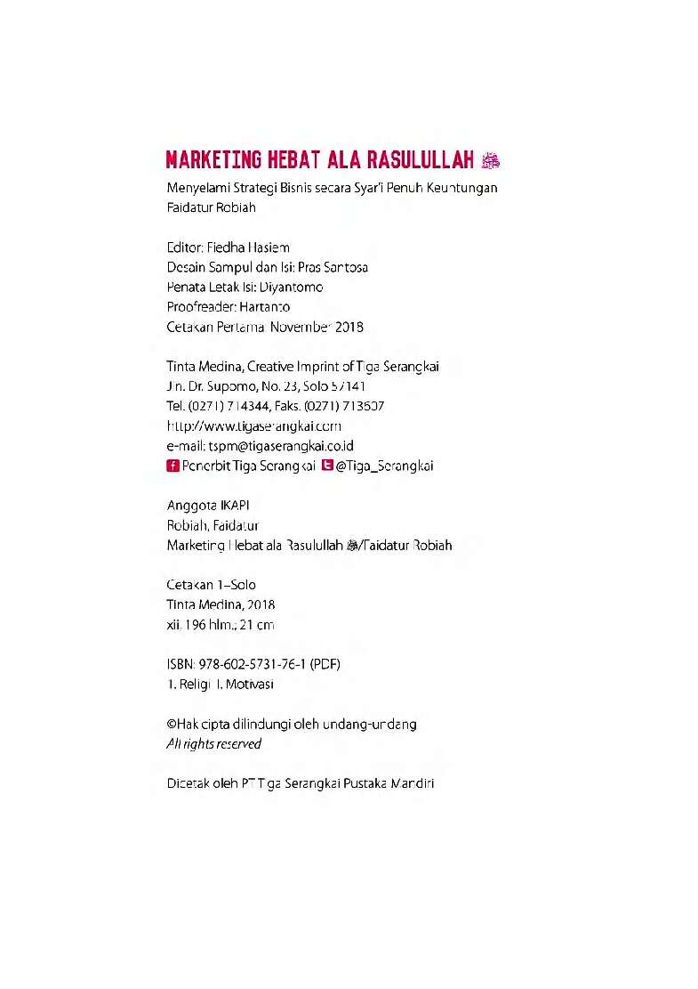Baca Marketing Hebat Ala Rasulullah Saw Menyelami Strategi Bisnis ...
